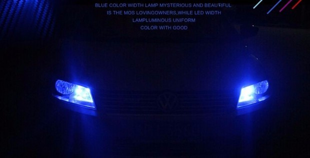 2x Error Free Blue LED Parking City Light bulb For VW Golf MK6 & GTI ...