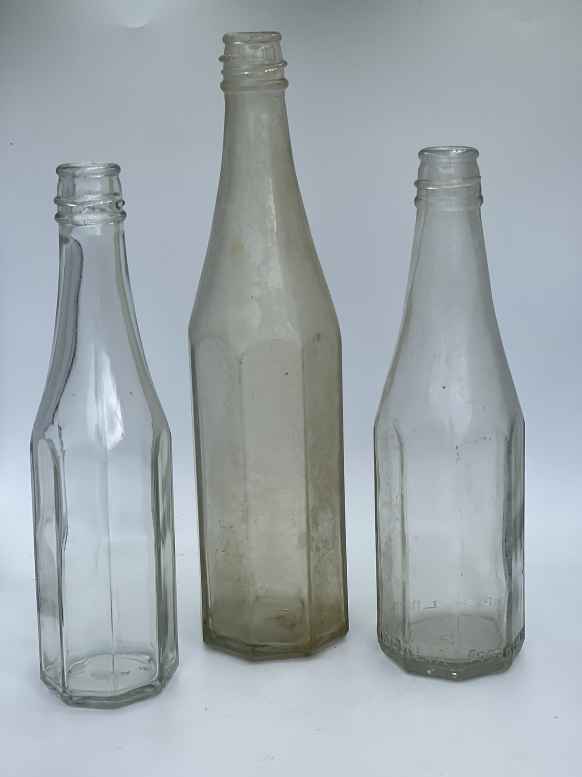 vintage x3 Francis Longmore & Coy Melbourne/Tom Piper/Other Clear Glass ...