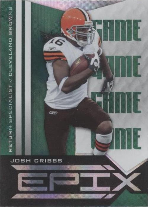 2010 Panini Epix - Epix Josh Cribbs #77 Game Emerald for sale online | eBay