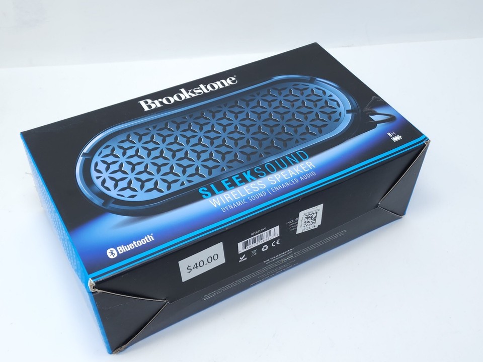 Brookstone Sleek Sound Wireless Bluetooth Pill Speaker Portable, 6 hrs ...