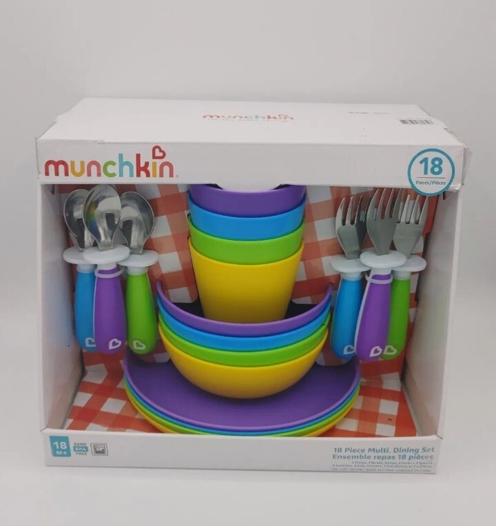 Munchkin Kids Toddler 18 piece Multi-Dining set | eBay
