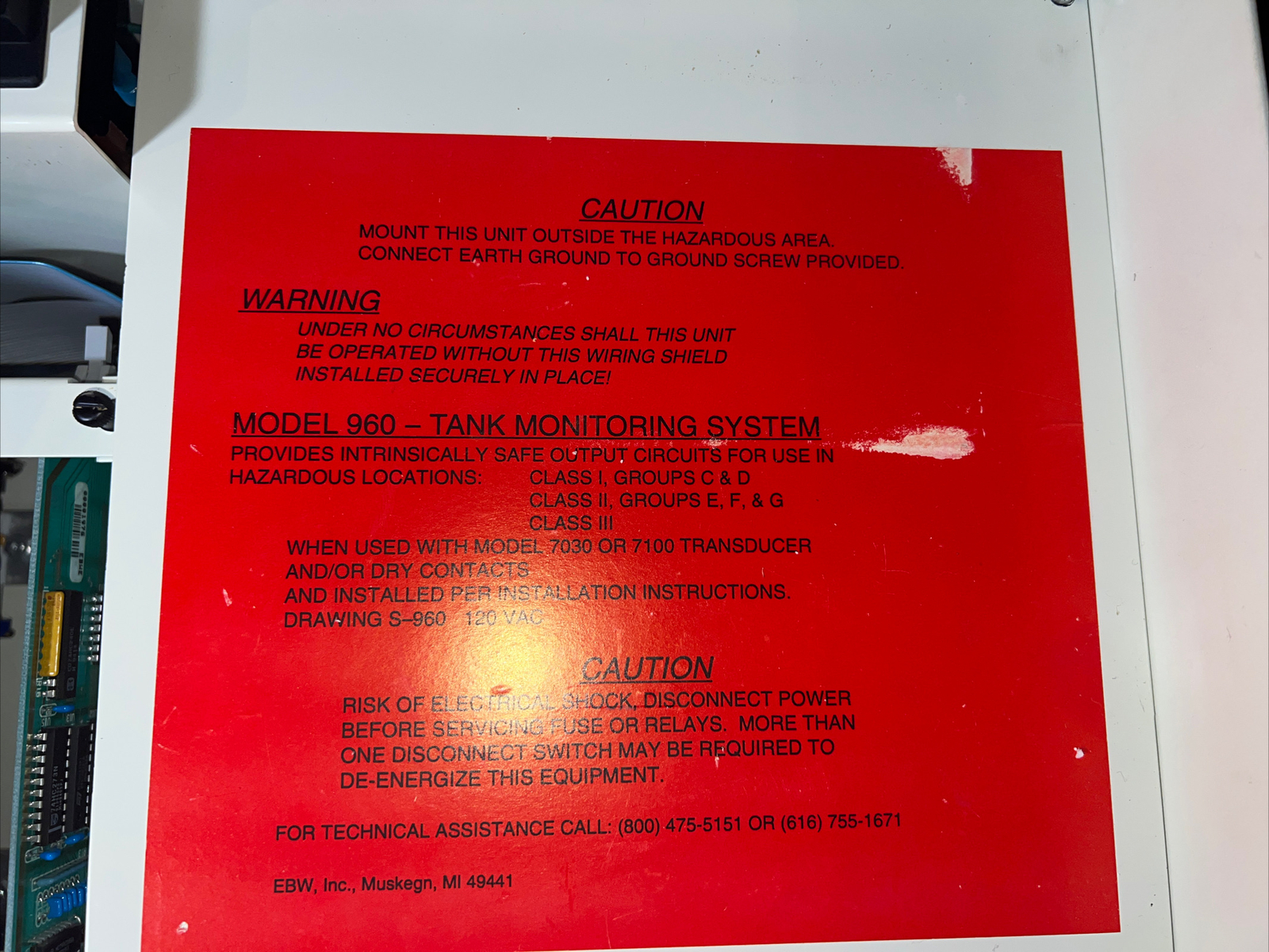 Franklin Fueling EBW / Incon Auto Stick 2 Model 960 Tank Monitoring ...