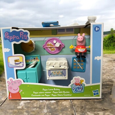 Peppa Pig Peppa's Club Little Rooms, Peppa Loves Baking | eBay
