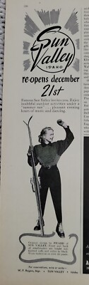1949 women's Picard of Sun Valley Idaho ski resort clothing vintage ad ...