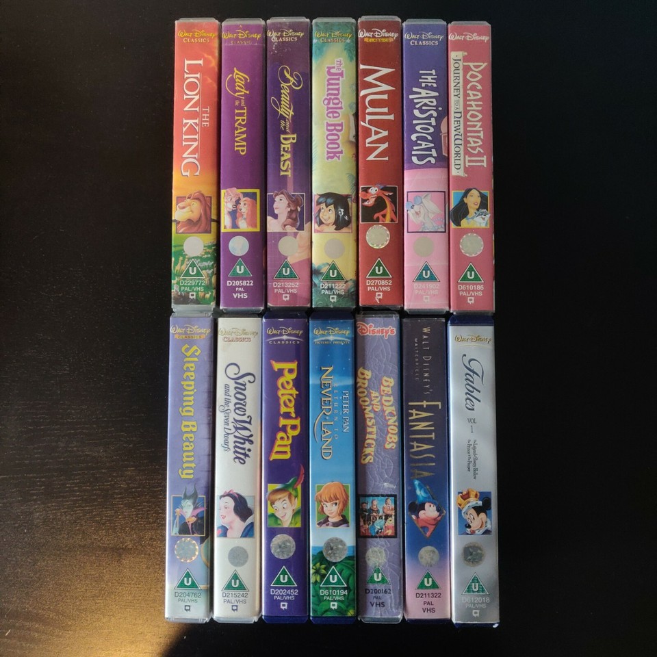 Walt Disney Classic VHS Collection / Bundle / Lot (14 Films) | eBay UK