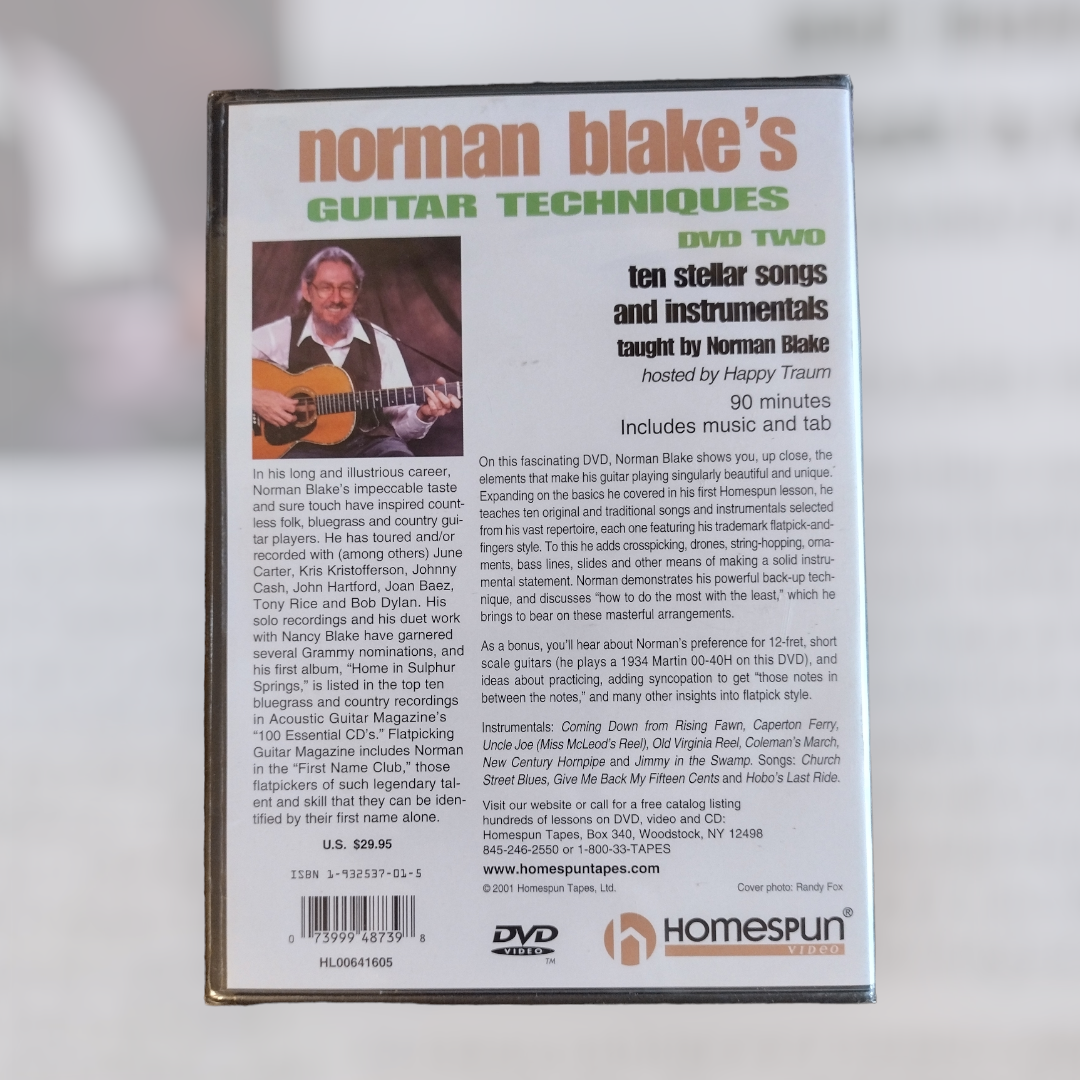 Norman Blakes Guitar Techniques - Vol. 2 (DVD, 2005) for sale online | eBay