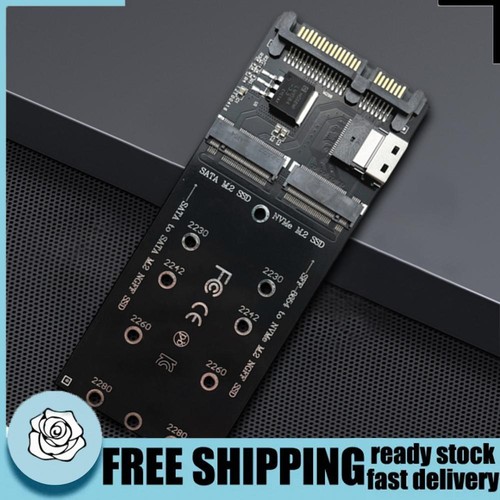 M.2 To SATA Adapter Durable 22Pin SATA To M2 Expansion Card 2 in 1 ...