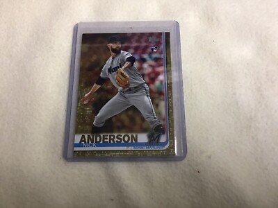 2019 Topps Update Nick Anderson Rookie Gold parallel RC 0009/2019 Miami ...