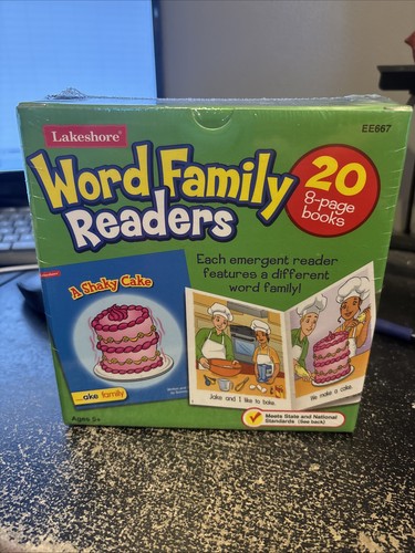 Lakeshore Learning Word Family Readers Complete New Sealed 20 8 Page ...