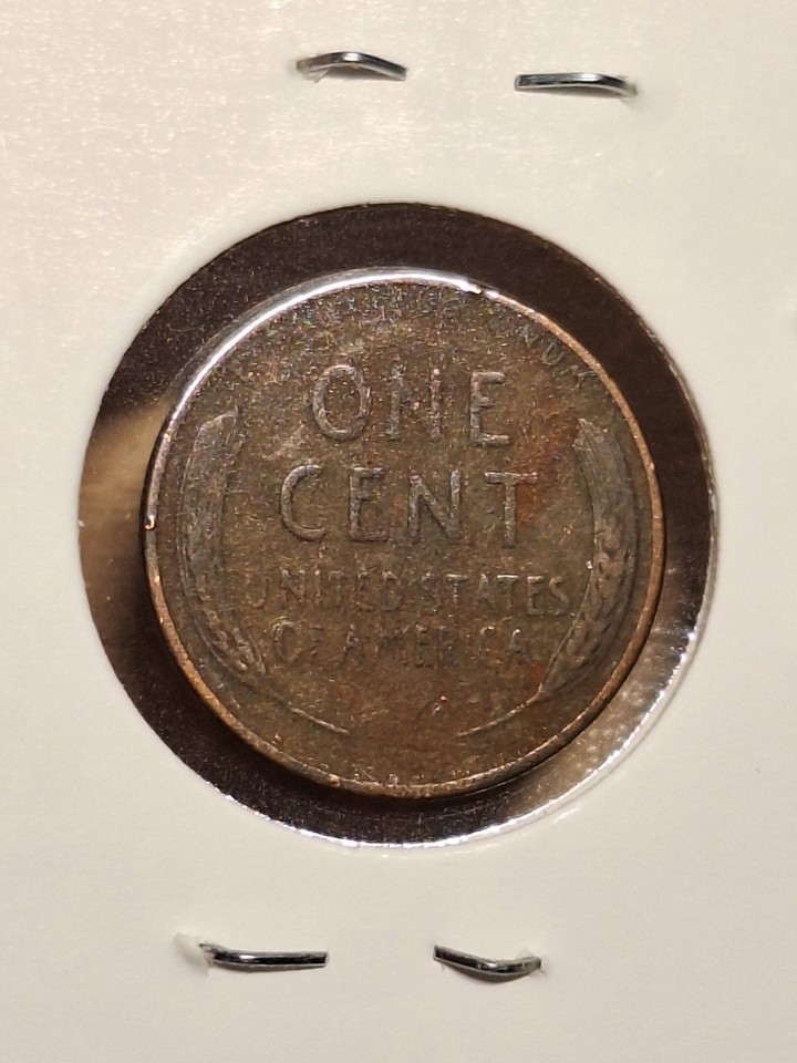 1941-S Wheat Penny Mint Error Gouge In Lincoln's Head Damaged Die ...