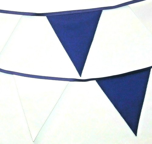 Tottenham hotspur bunting colours ** 10 mtr ** Navy and White flags ...