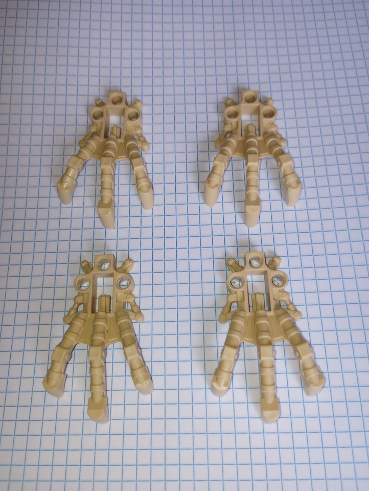 Four Bionicle Lego Foot Feet Tan pieces 53562 Piraka Claw Hand WYSIWYG ...