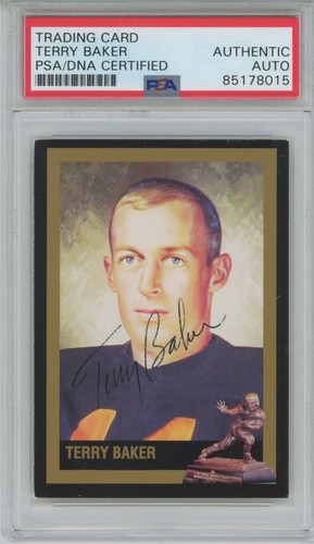 1993 Heisman Collection #28 Terry Baker signed Oregon State PSA/DNA ...