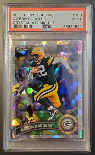 2011 Topps Chrome - Crystal Atomic Refractor #100 Aaron Rodgers /139 ...