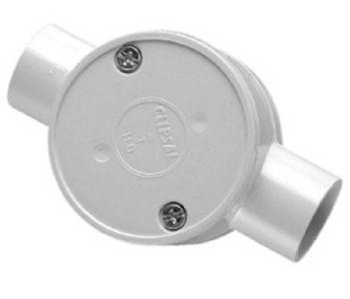 Clipsal ROUND JUNCTION BOX 2-Way, Clip On Lid, Grey *Aust Brand - 20mm ...