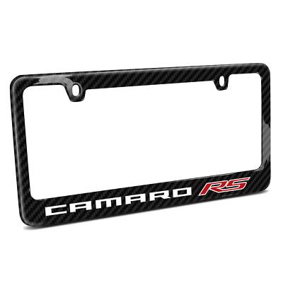 2010 Chevrolet Camaro RS Black Real Carbon Fiber License Plate Frame ...