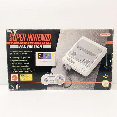 Super Mario World Super Nintendo SNES Console + Box, Insert, Manual ...