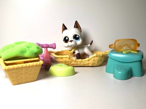AUTHENTIC Littlest Pet Shop LPS Great Dane Dog 577 Hasbro Toy | eBay