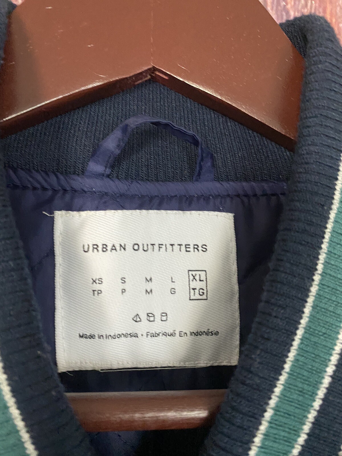 Urban Outfitters Sherpa Varsity Jacket Men’s Size XL - Gem