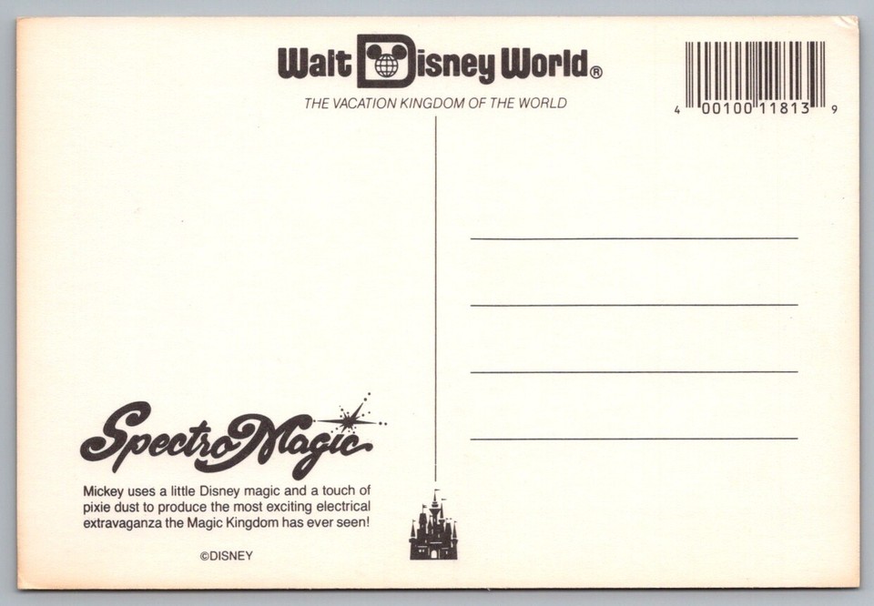Postcard Walt Disney World Mickey Mouse Spectro Magic | eBay