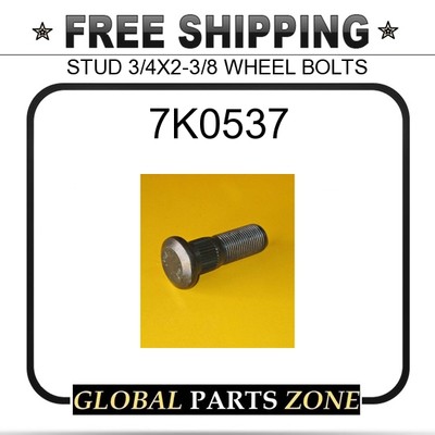 7K0537 - STUD 3/4X2-3/8 WHEEL BOLTS 1V3323 fits Caterpillar (CAT) | eBay