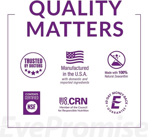 EyePromise Restore Supplement Complete Macular Health Formula - 60 ...