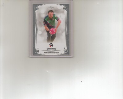 Anthony Simonsen Silver Premier Edition 2023 Leaf PBA Bowling Card #B-4 ...