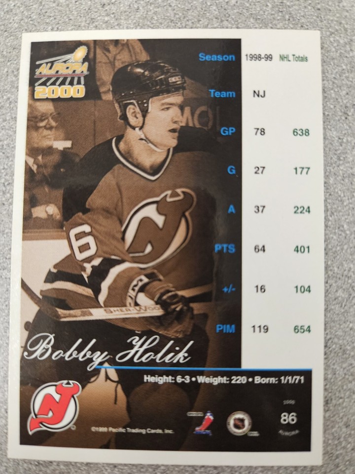 1999-00 Aurora Devils Hockey Card #86 Bobby Holik | eBay