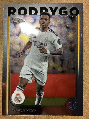 Topps Chrome UEFA UCC Rodrygo Base card #48 Real Madrid 24/25 | eBay