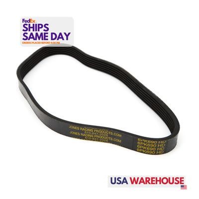 Jones 6PK-690 HD, One Black Rubber Serpentine Belt 27.165In Long 6 Rib ...