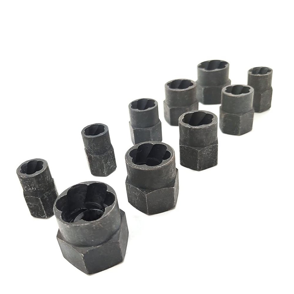 10Pcs Bolt Extractor Damaged Nut Remover Set,Broken Screw Nut Bolt ...