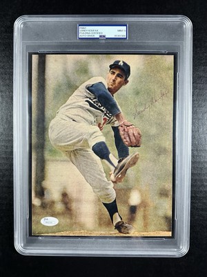 SANDY KOUFAX Autograph 8x10 SLABBED Photo VINTAGE AUTO *Red Ink* JSA 🔥 ...