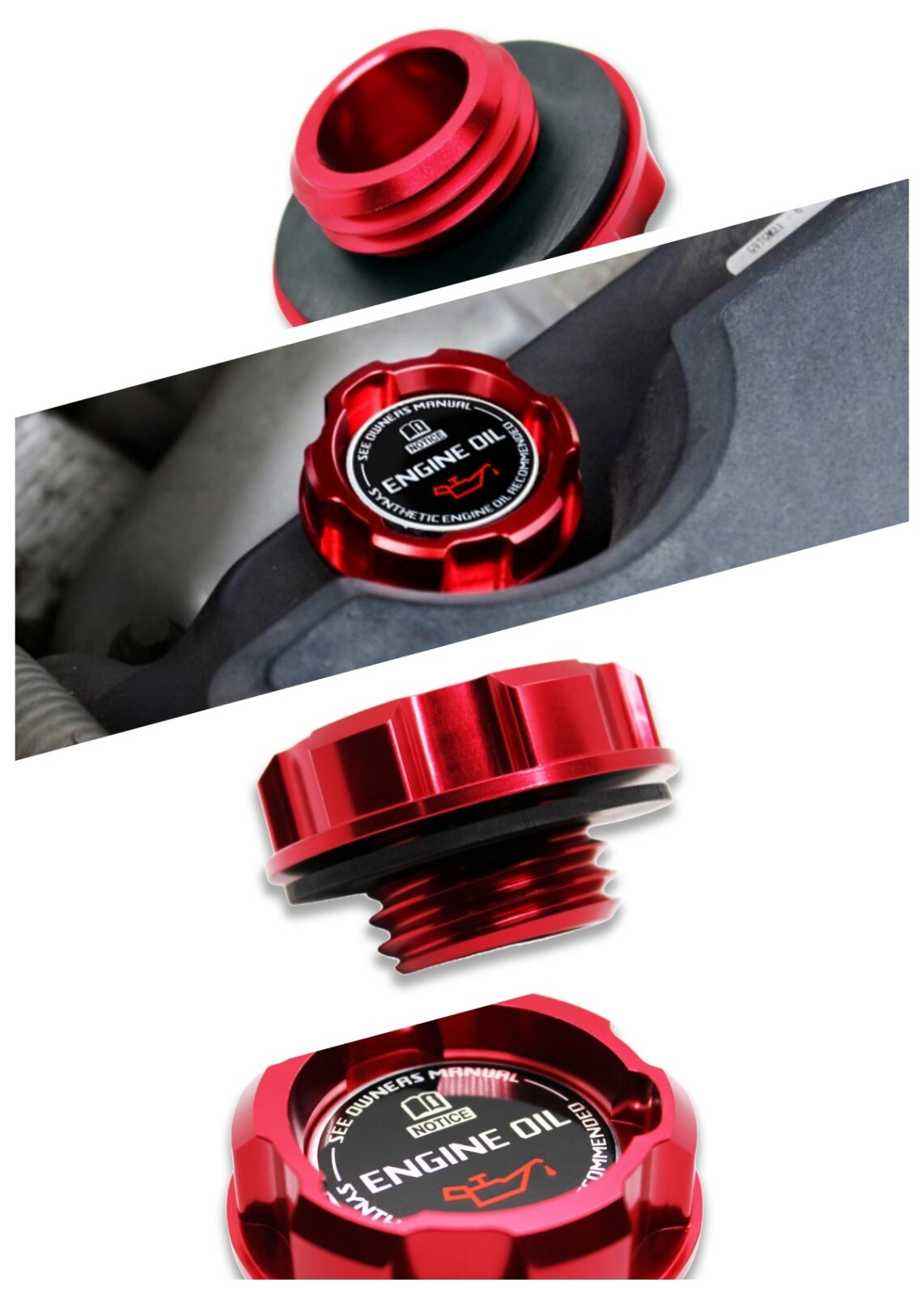 Aluminum ENGINE Oil Cap For Hyundai i10 i20 i30 ix20 ix35 ix55 Tucson ...
