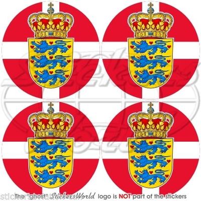DENMARK Danish Danmark Vinyl Bumper-Helmet, Decals Stickers 2" (50mm ...