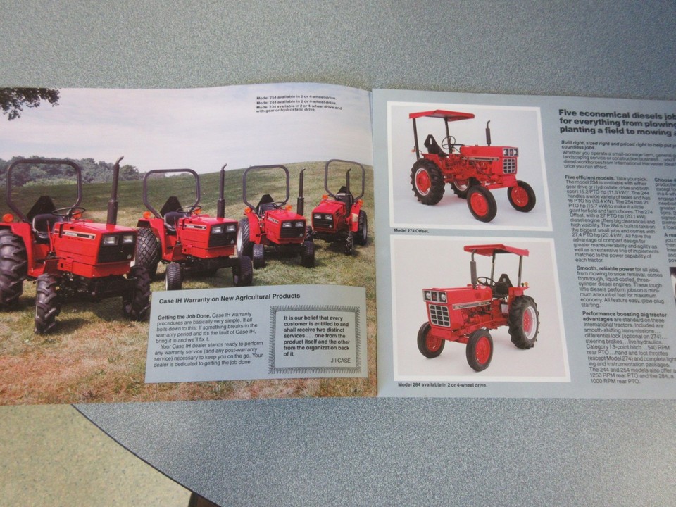 Case International 234, 234 Hydro, 244, 254, 274, 284 Tractor Color ...