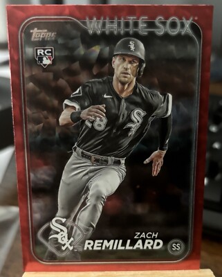 Zach Remillard Topps 2024 Red Foil Board Rookie RC /199 #222 White Sox ...