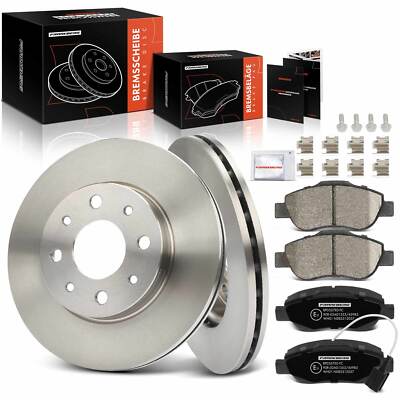 Brake Discs & Brake Pads Front 240mm for Fiat Panda 169 03-13 1541806 ...