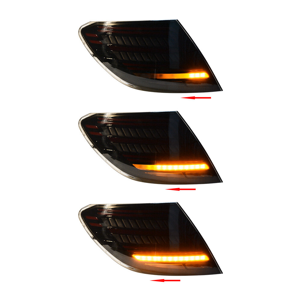 For 2007-2014 Mercedes W204 C180 C250 C300 C63 AMG LED Tail Light Smoke ...