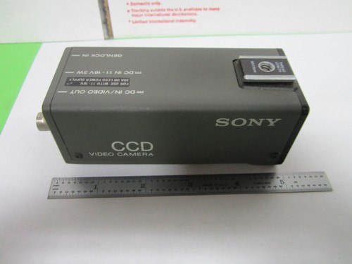 MICROSCOPE INSPECTION VIDEO CAMERA CCD SONY SSC-D5 OPTICS AS IS BIN#N5 ...