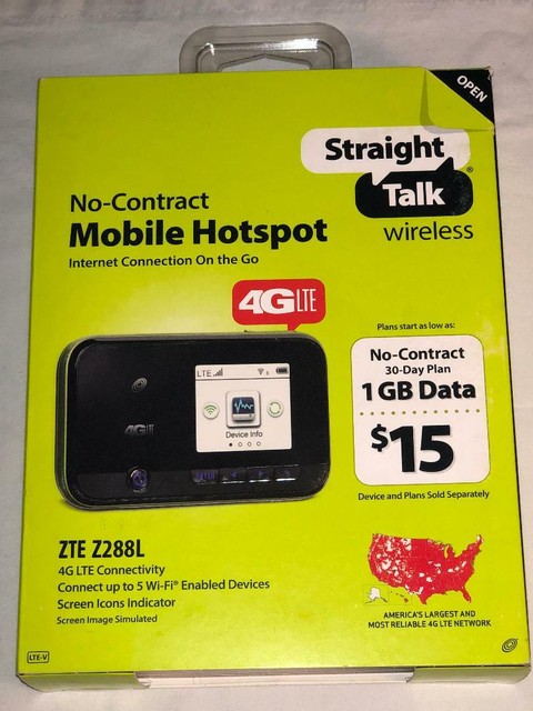 Straight Talk Z291dl Zte 4g Lte Mobile Wifi Hotspot