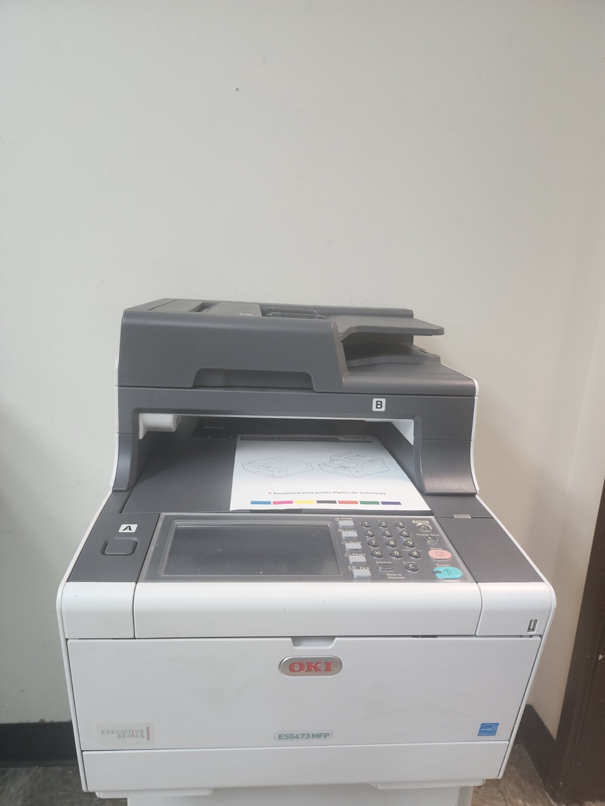 OKIDATA ES5473 MFP COLOR MULTIFUNCTION LOW METER AT 6K | eBay