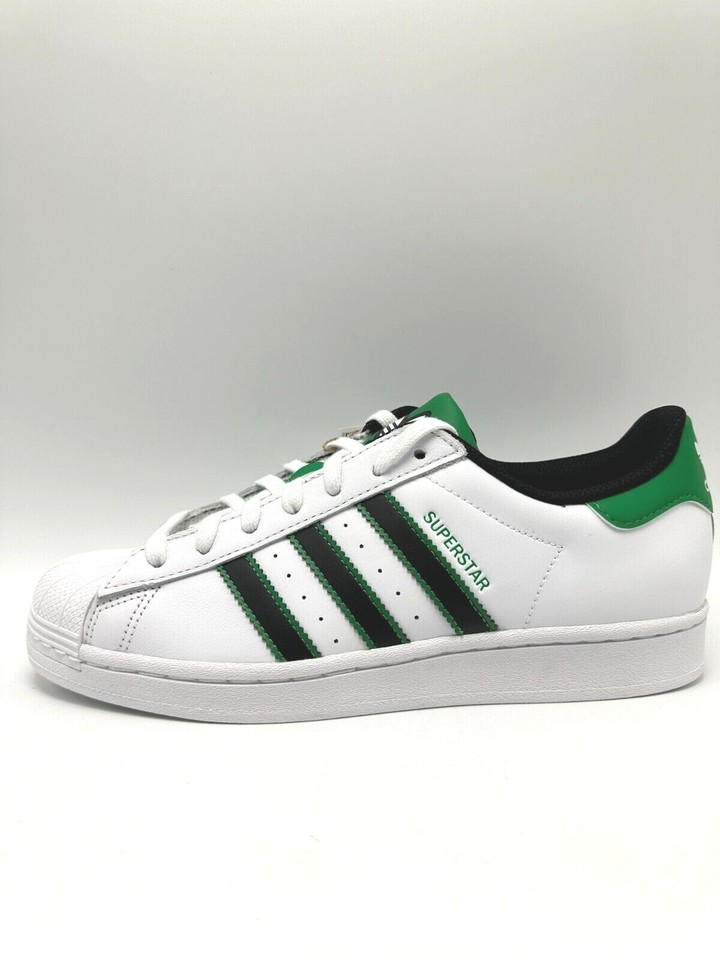 ADIDAS Originals Superstar 'White Black Green' ID4670 Men's sz 8.5-12 ...