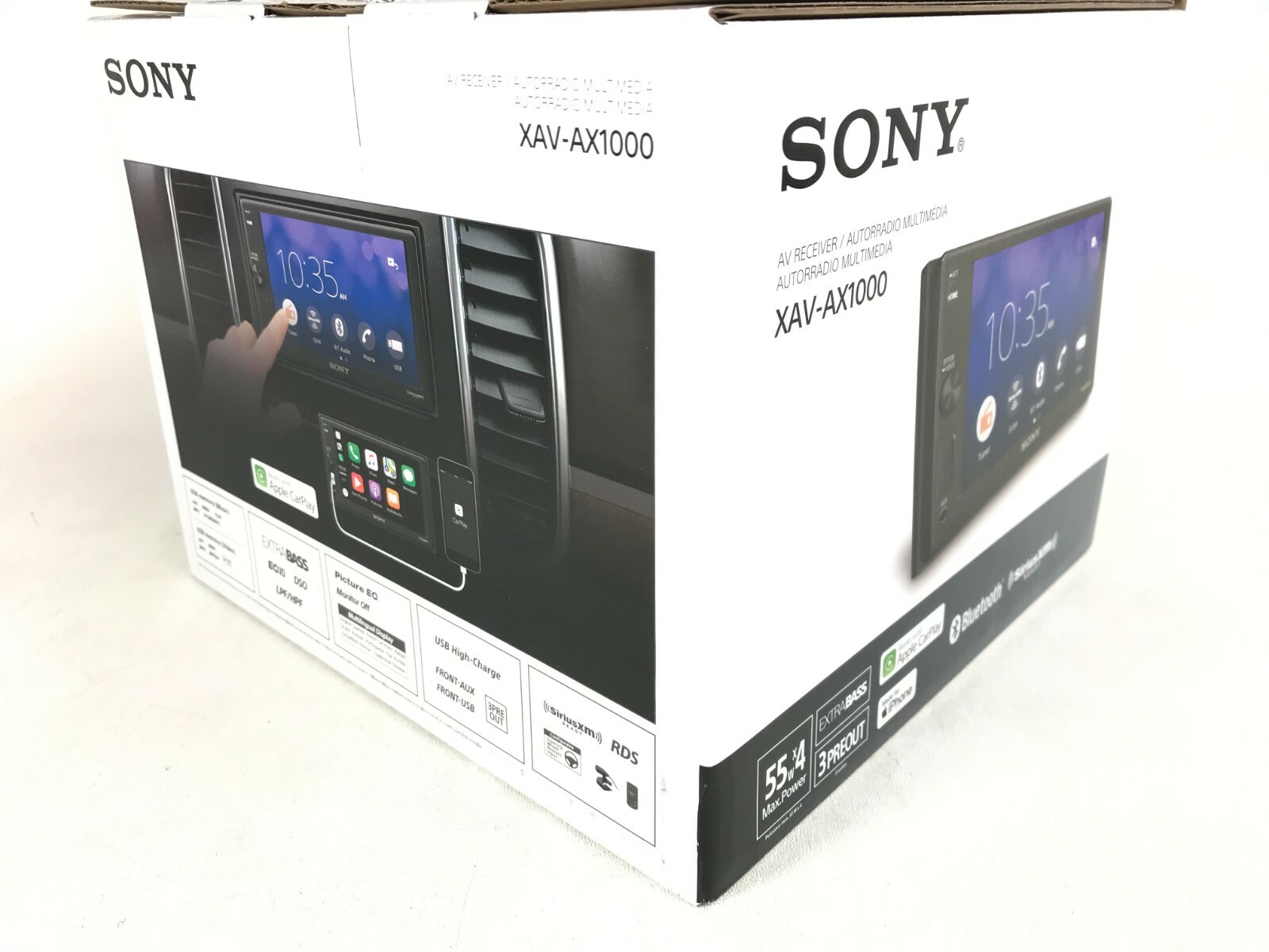 Sony XAV-AX1000 Apple CarPlay Bluetooth Multimedia Player AM FM XM USB ...