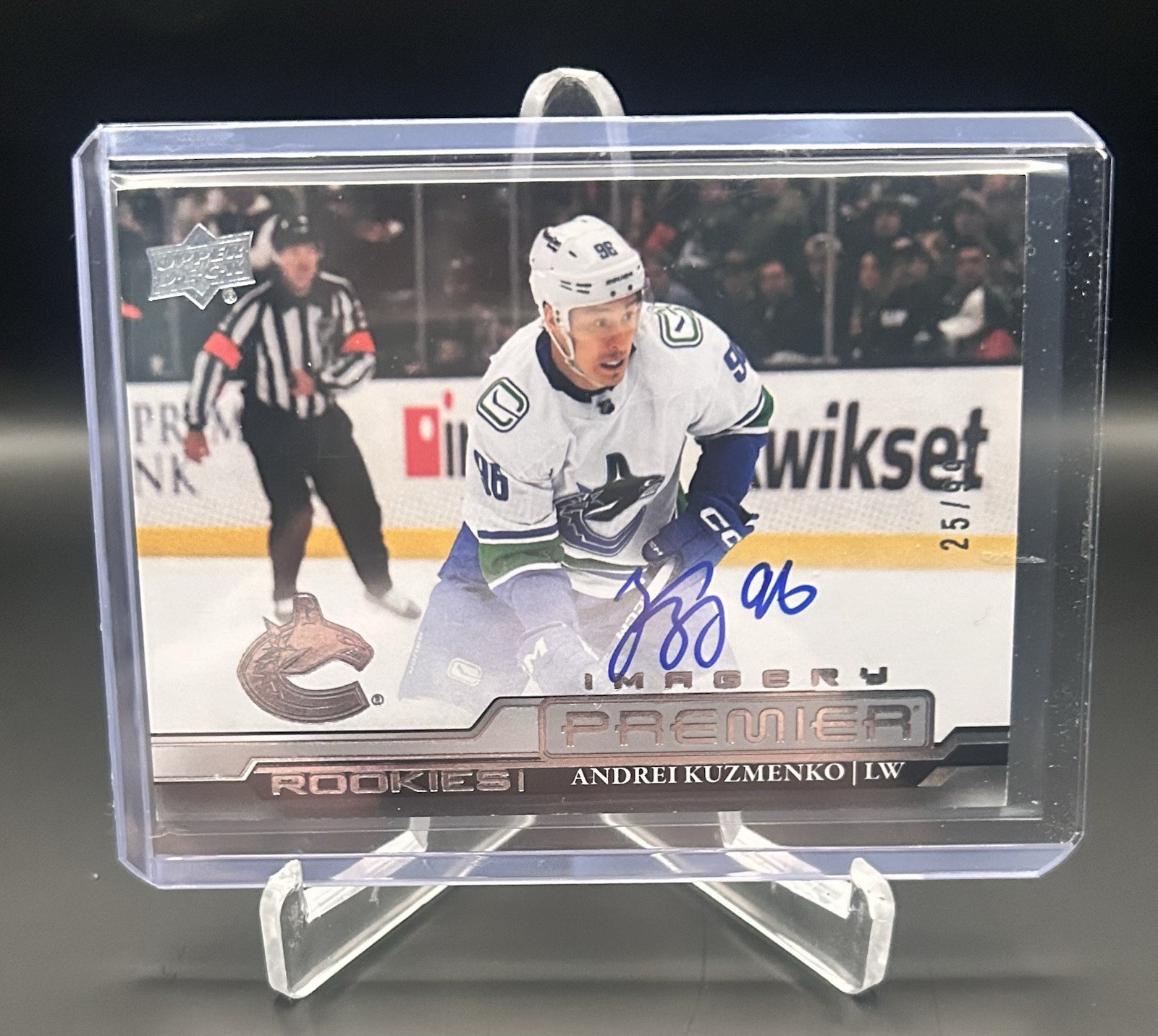 2022-23 UD Premier Dynamic Imagery Auto Rookie #PDAR-AK Andrei Kuzmenko ...