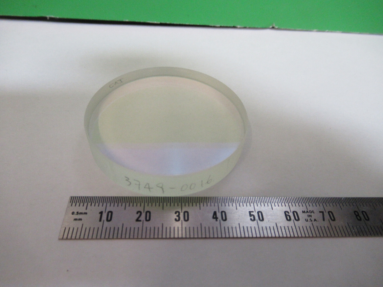 OPTICAL CVI 2" DIA COATED FLAT BK7 GLASS LASER OPTICS AS PICTURED H3-A ...