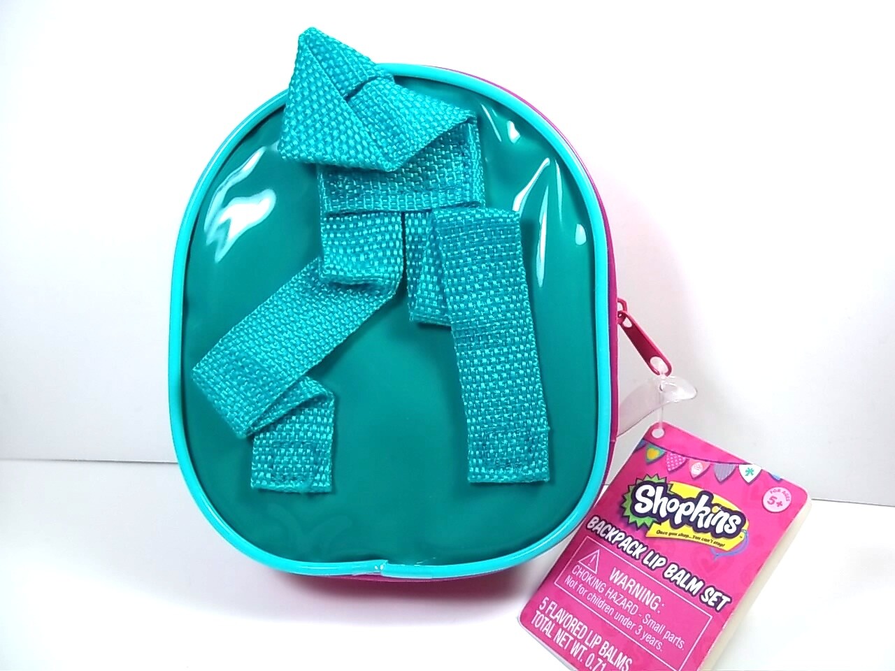 Shopkins Mini backpack 5 flavored lip balm set NEW | eBay