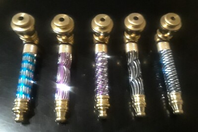 ONE- DIAMOND CUT METAL TOBACCO SMOKING PIPE , Screen Cap USA PARTS ...