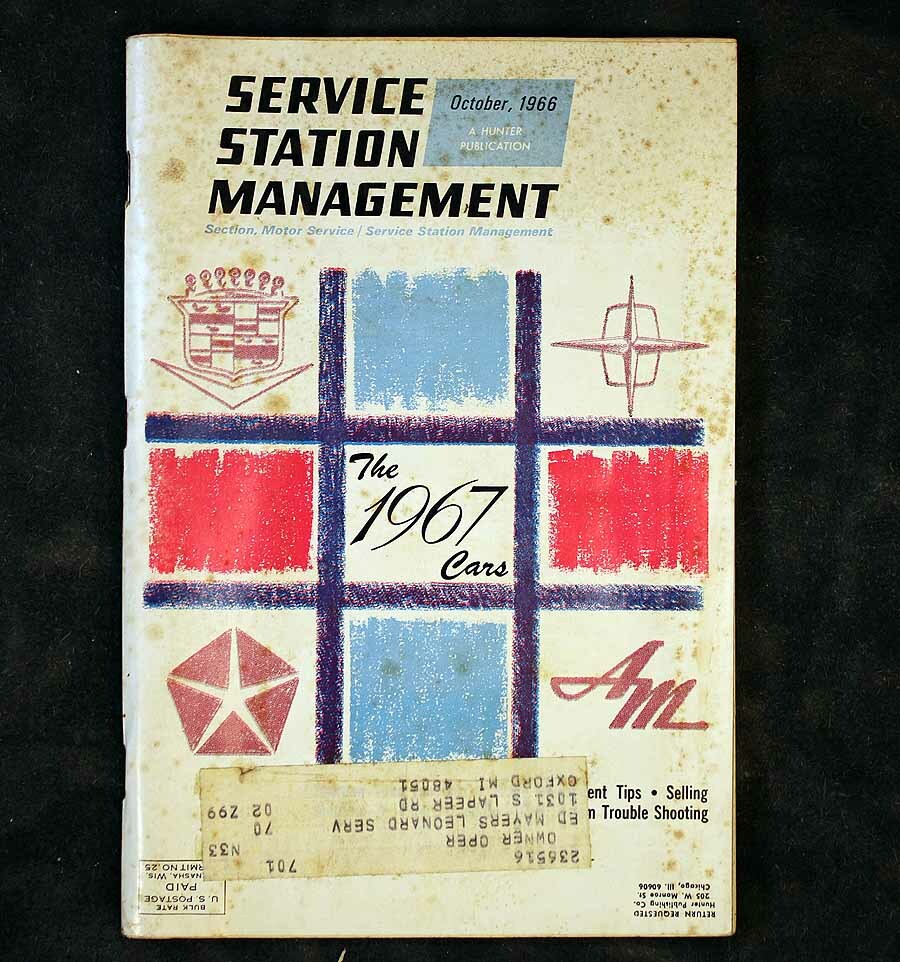 Service Station Management 1966 Introducing 1967 Cars Mechanical ...