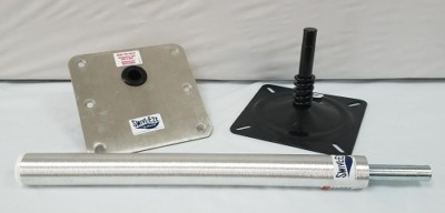 BOAT SEAT, SWIVL-EZE 3 PC OFFSET PEDESTAL SET, 16", STAINLESS STEEL ...