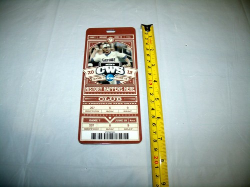CWS 2012 College World Series Game 7 CLUB Ticket Pass Lanyard Rare | eBay